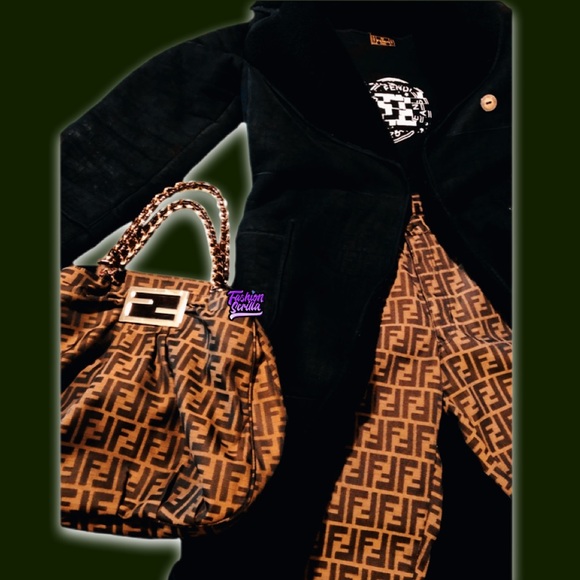 Fendi | Jackets & Coats | Fendi Long Sherpa Wool Suede Trench Coat ...